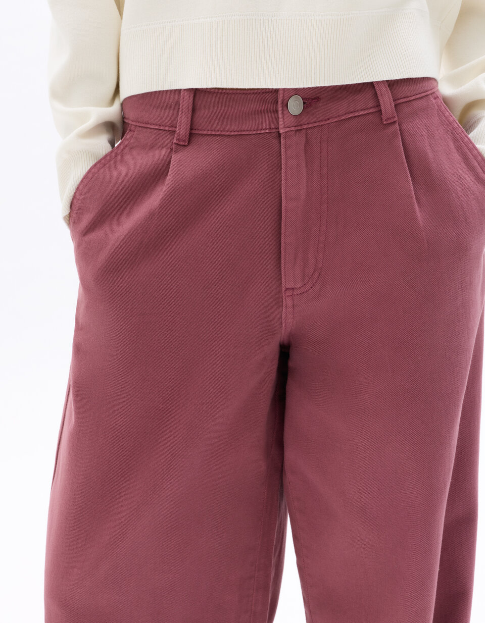 Pantalon large à plis - rose | celio women