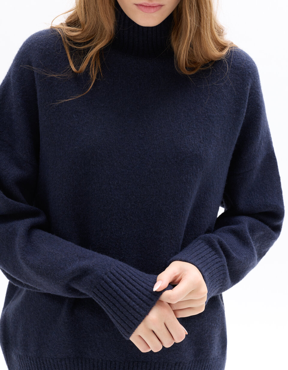 Coltrui in geblazen breisel - marineblauw | celio be camaïeu