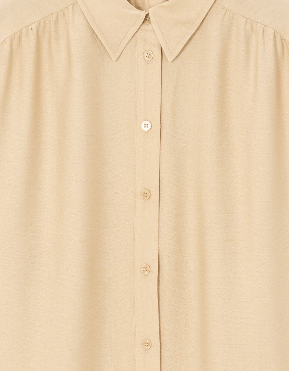 Chemisier oversize à fronces - beige | celio women