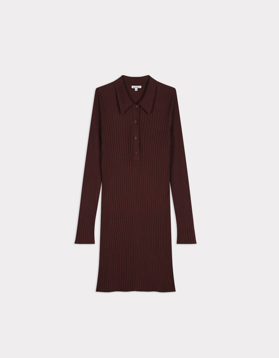 Robe en côtes plates - bordeaux | celio be camaïeu