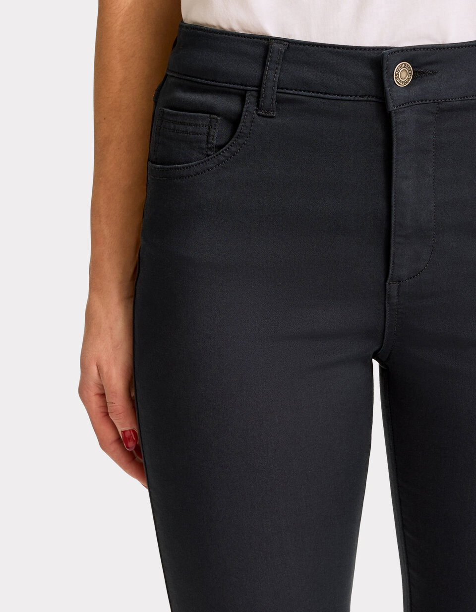 Ultrastretch slim-fit broek - marineblauw | celio be camaïeu