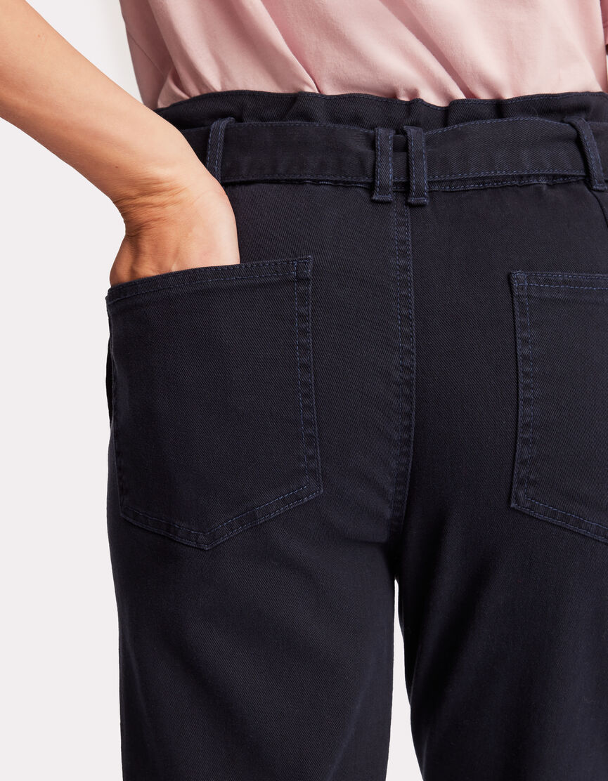 Broek met wortelsnit - marine | celio be camaïeu