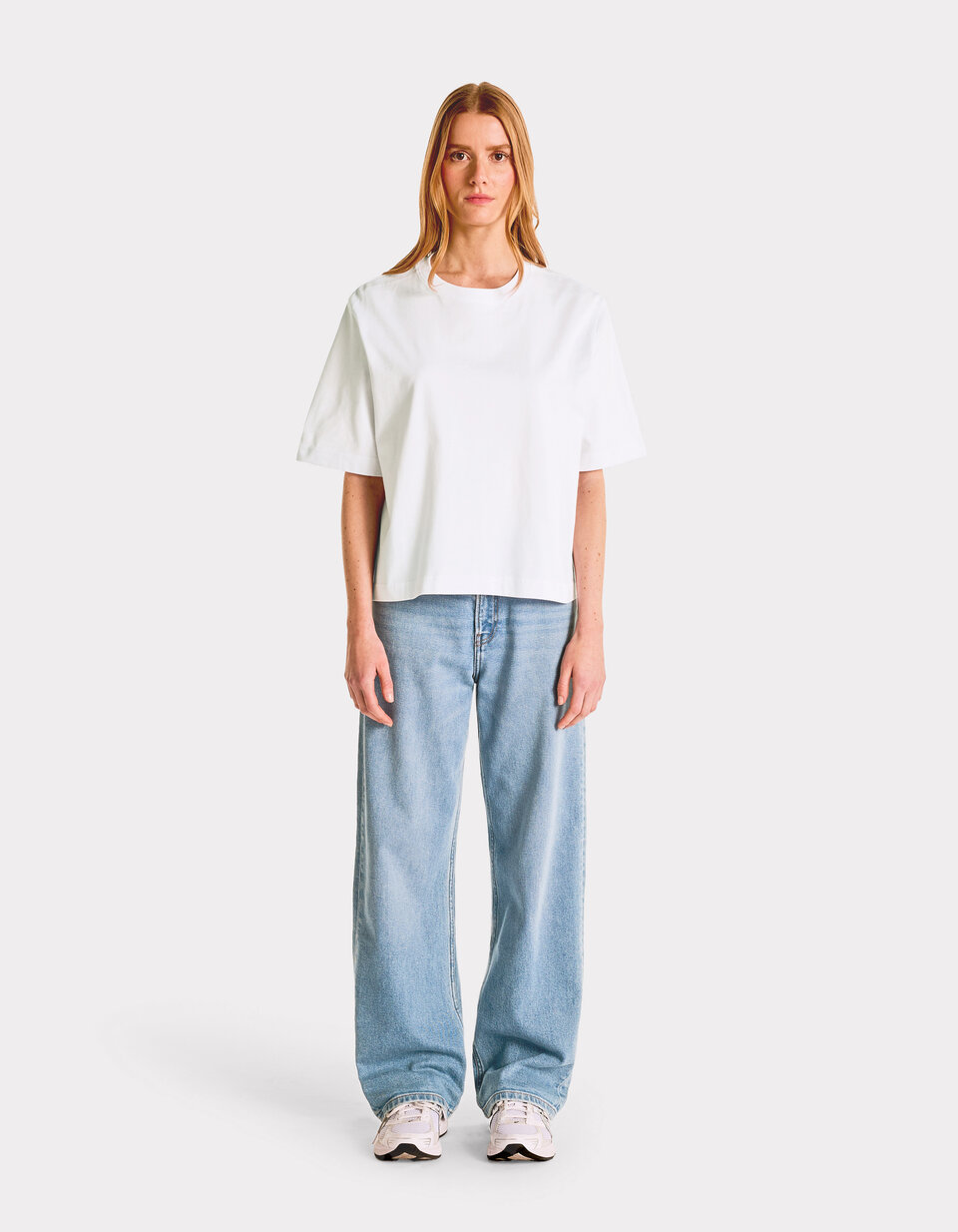 Boxy zwaar katoenen t-shirt - wit | celio be camaïeu