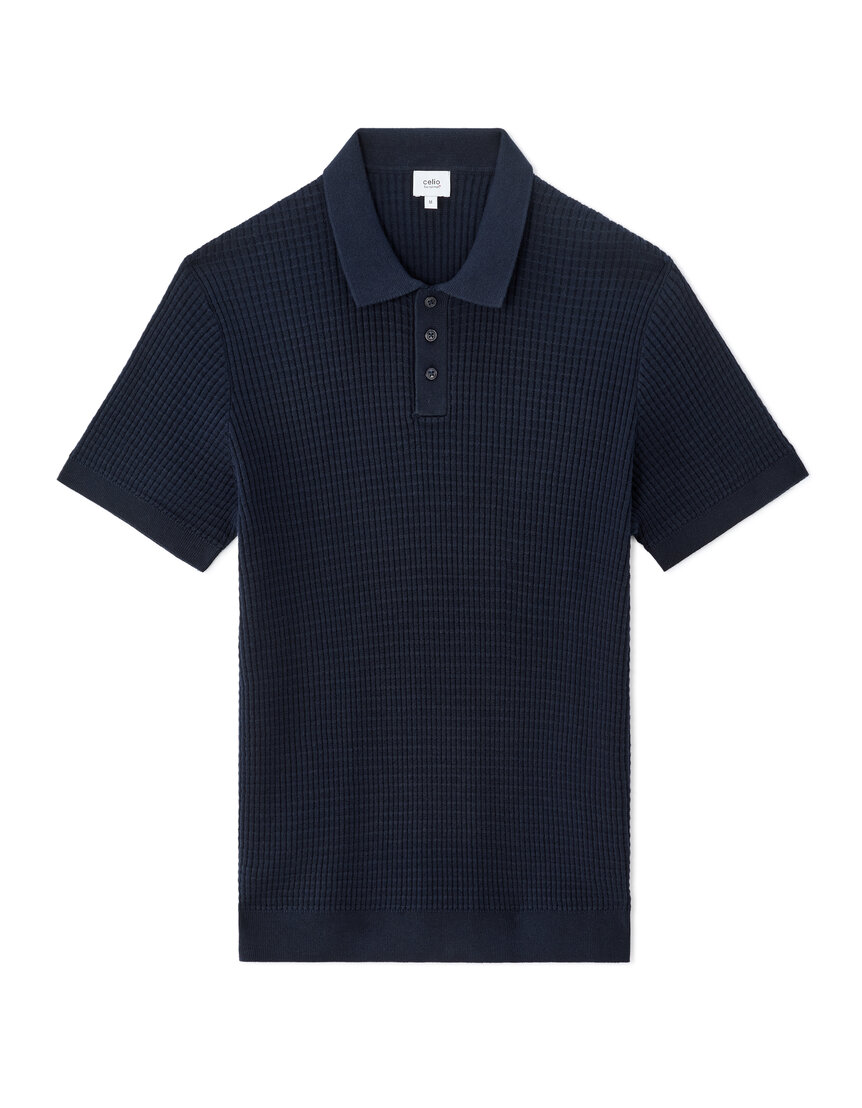 Polo azul marino para hombre | celio be normal
