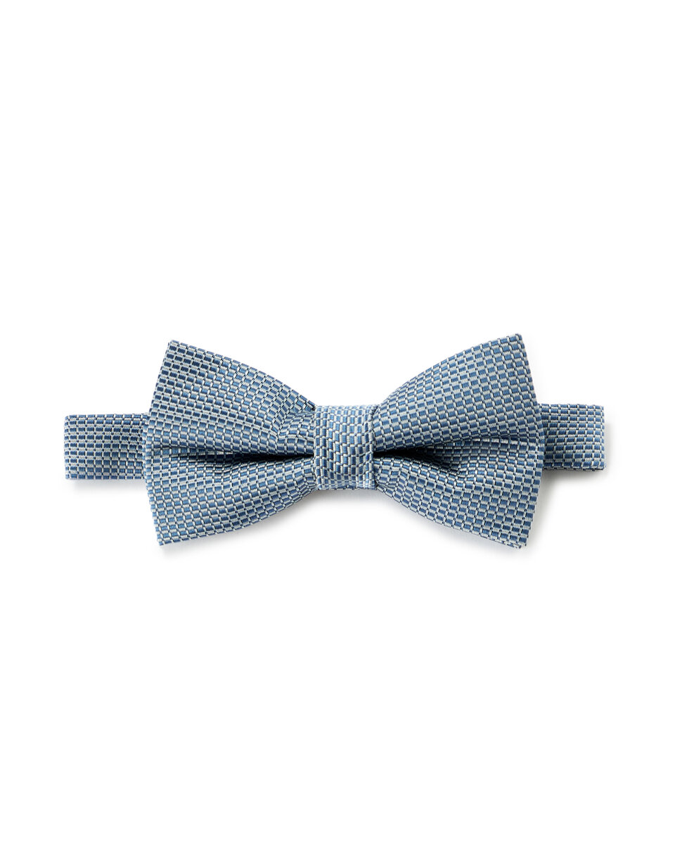 Gravata borboleta lisa em mistura de seda - azul | celio be normal