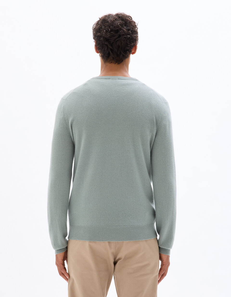 Pull 100% cachemire col rond - vert d'eau | celio be normal