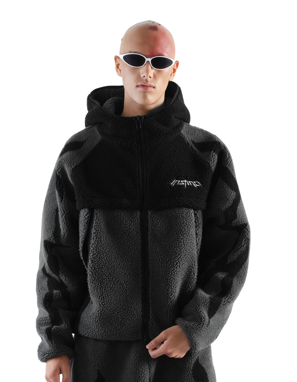 Follow your Instinct* by Inoxtag - Veste sherpa grise | celio men