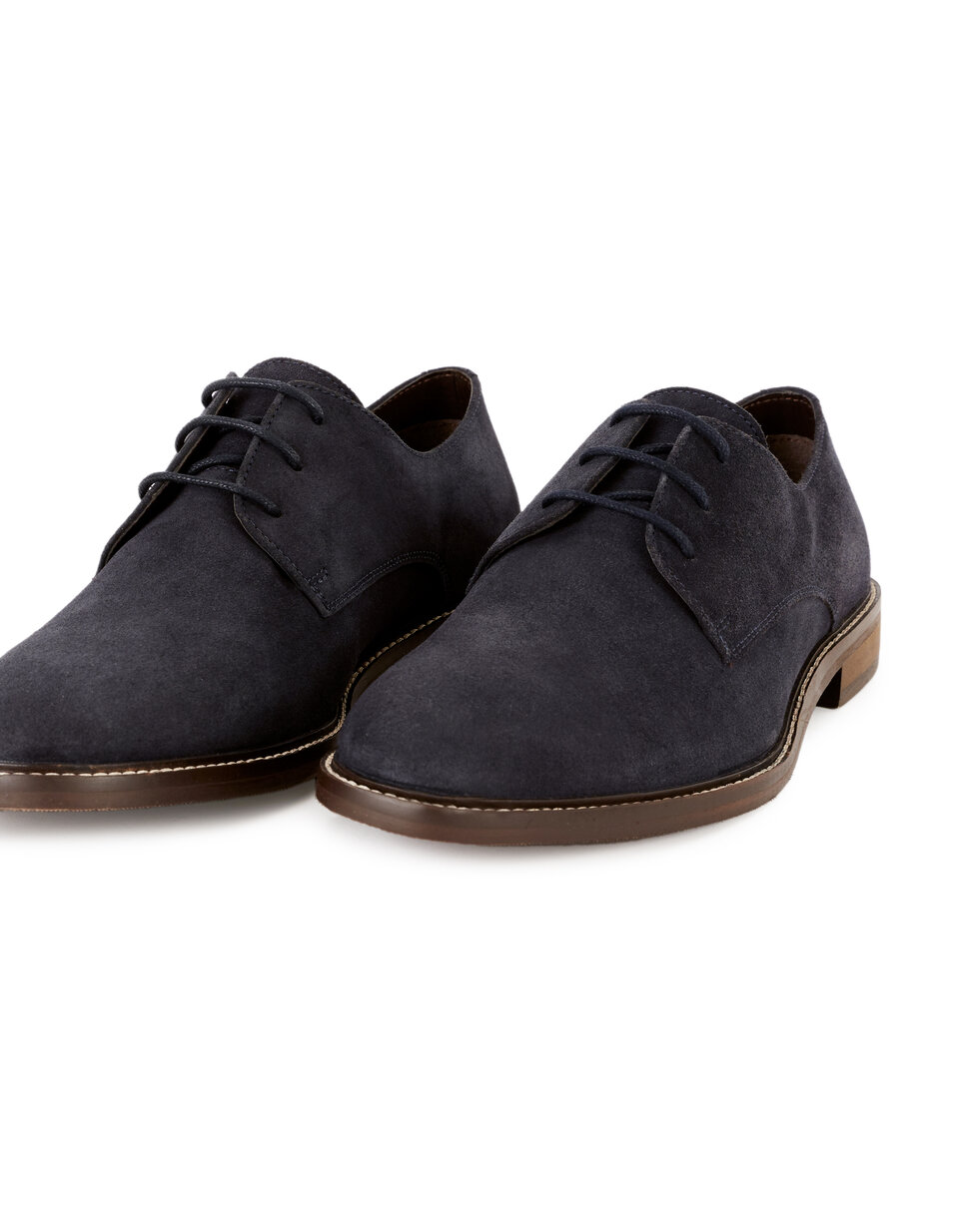 Sapatos Derby em pele - Azul Marinho | celio be normal