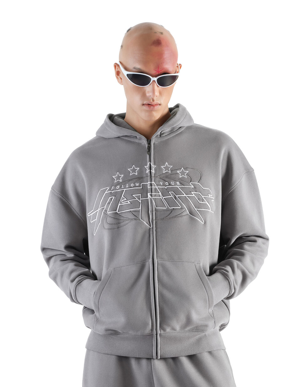 Follow your Instinct* by Inoxtag - Sudadera con capucha gris | celio be ...