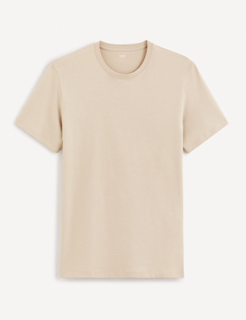 Camiseta De Algodón Con Cuello Redondo Topo Celio Be Normal