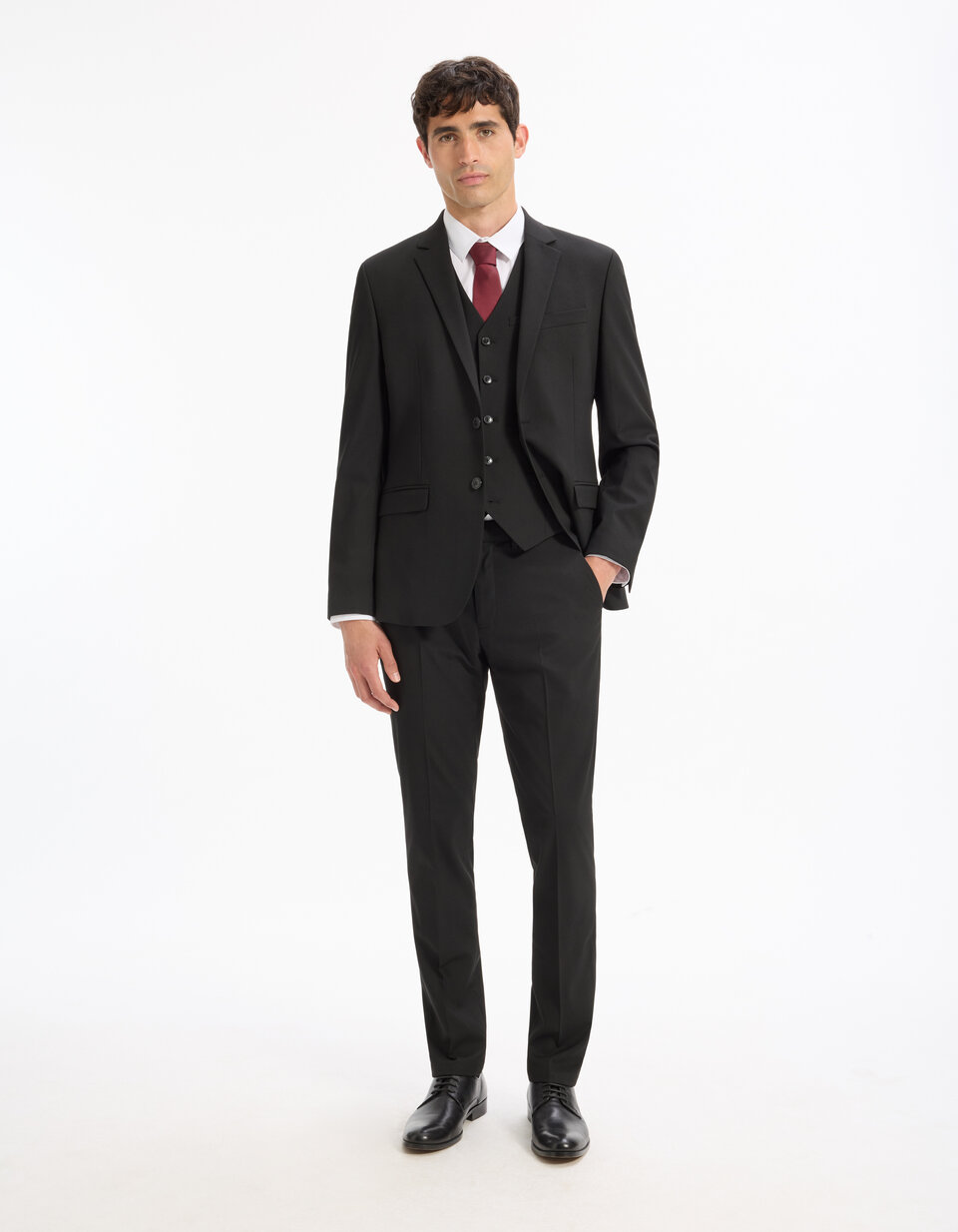 Camisa extra slim de algodón stretch - blanca | celio be normal