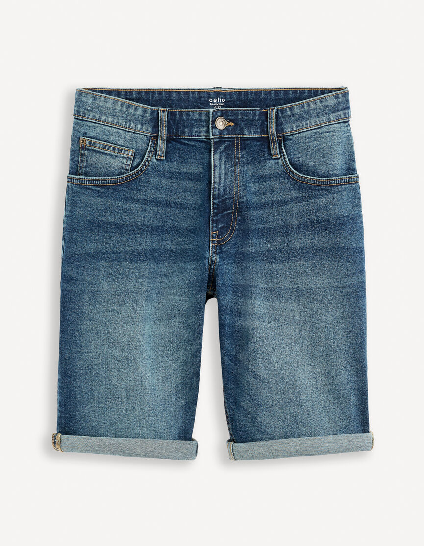 Bermuda En Jean Bleu Celio Be Normal
