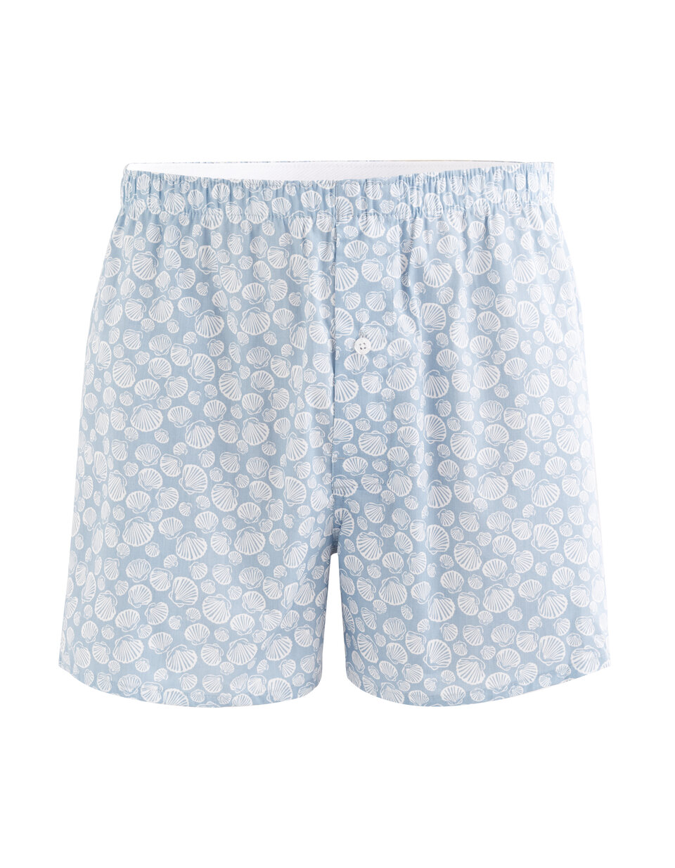 Caleçon en coton à motifs coquillages - bleu clair | celio be normal