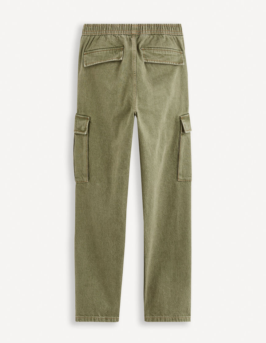 Vaqueros Cargo 100 Algodón Caqui Celio Be Normal