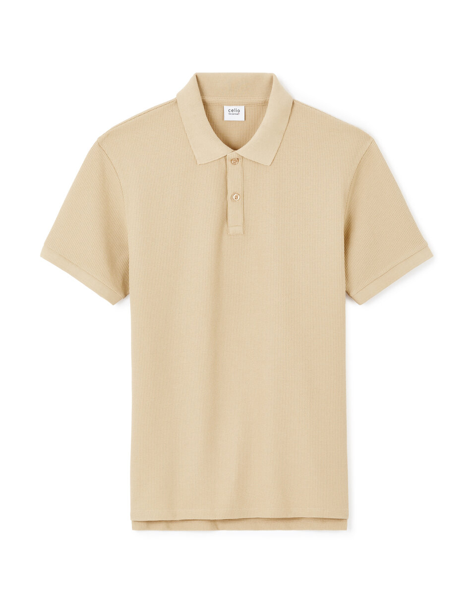 Polo normal 100% algodão elástico - bege | celio be normal