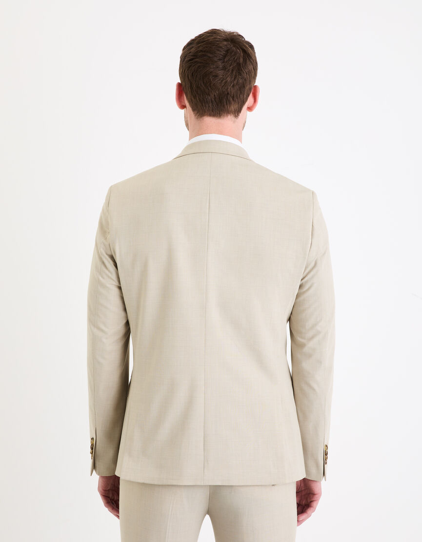 Veste De Costume Slim Beige Celio Be Normal