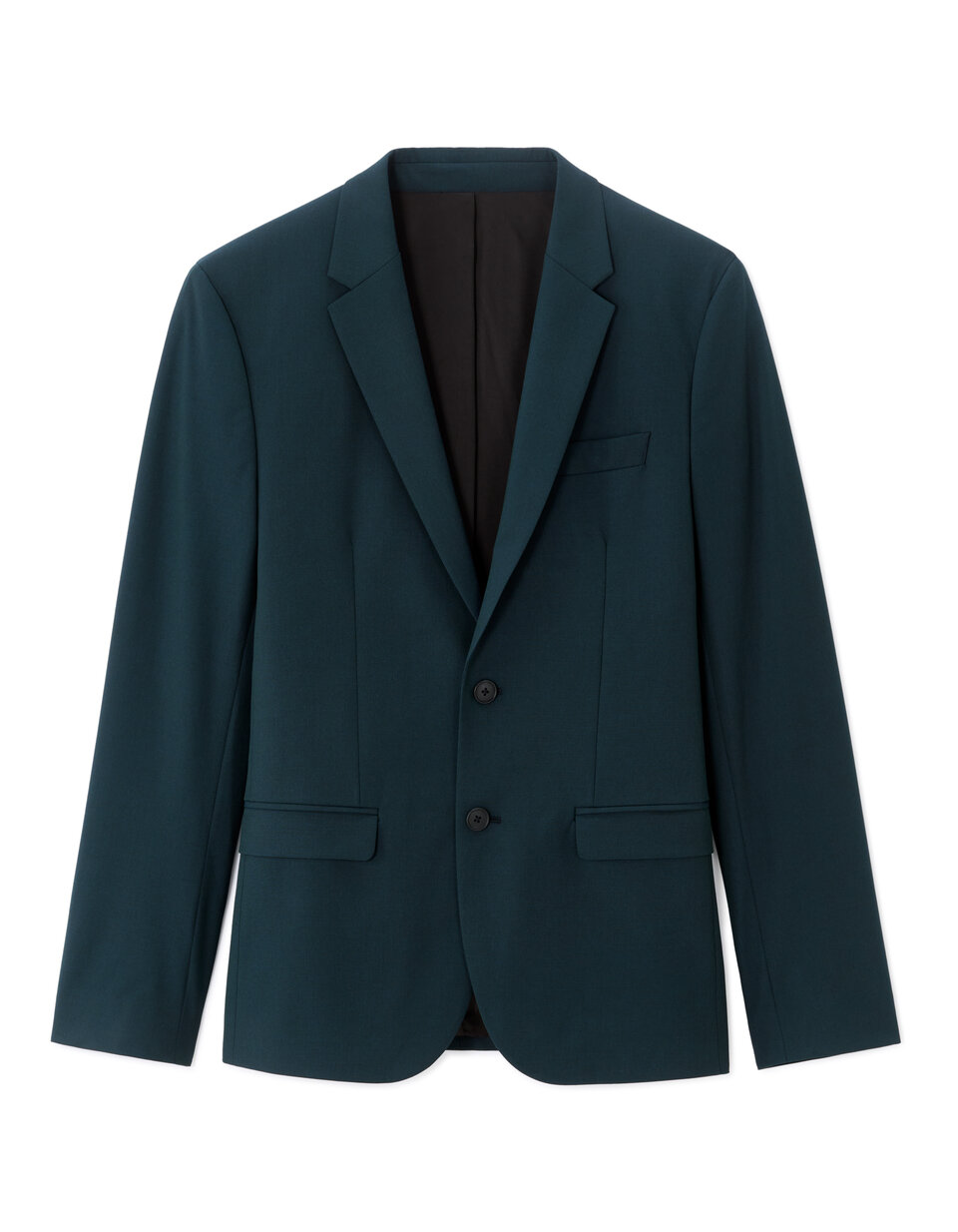 Veste de costume slim bi-stretch - vert foncé | celio be normal