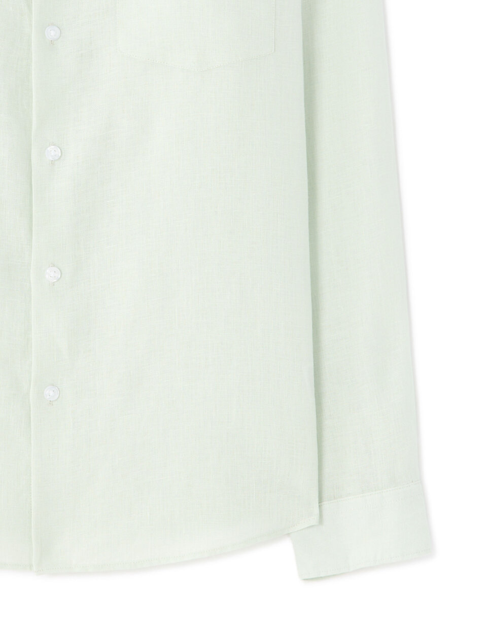 Chemise regular 100% lin - vert clair | celio