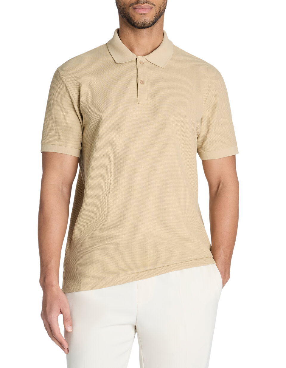 Polo normal 100% algodão elástico - bege | celio be normal