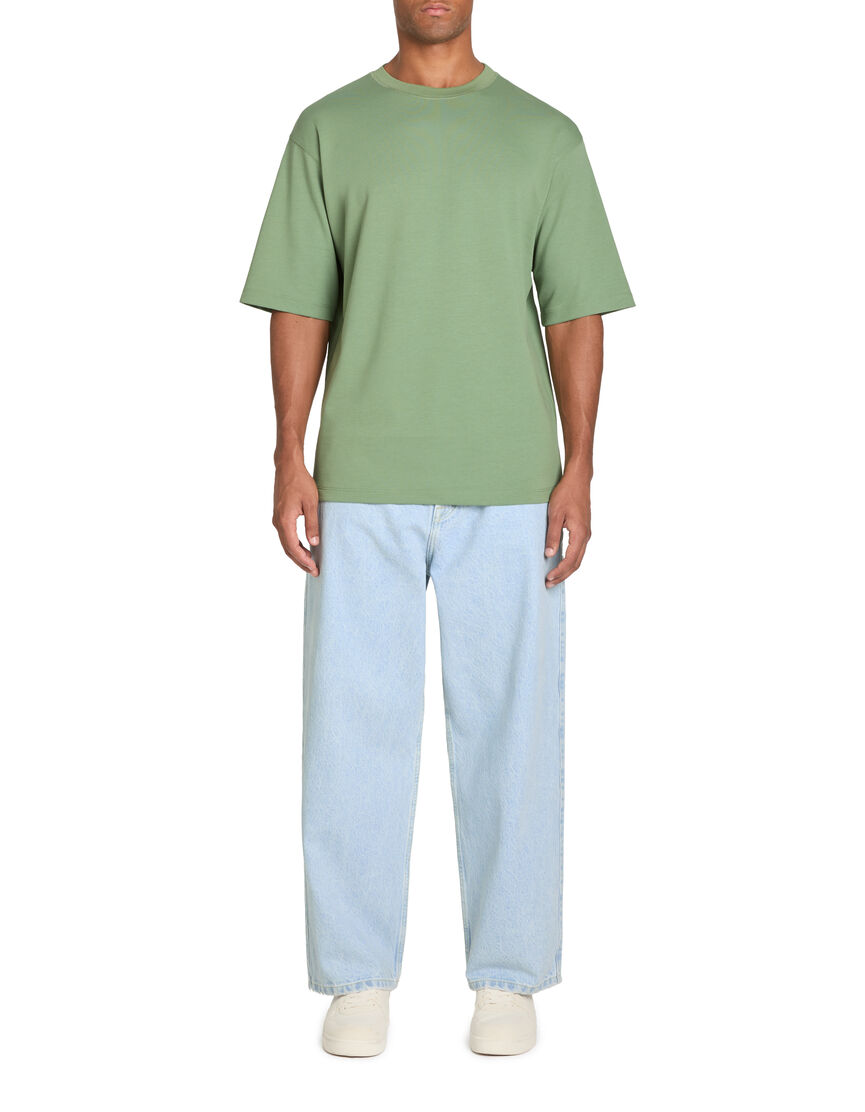 Jean Baggy En Coton C75 Bleu Clair Celio Be Normal