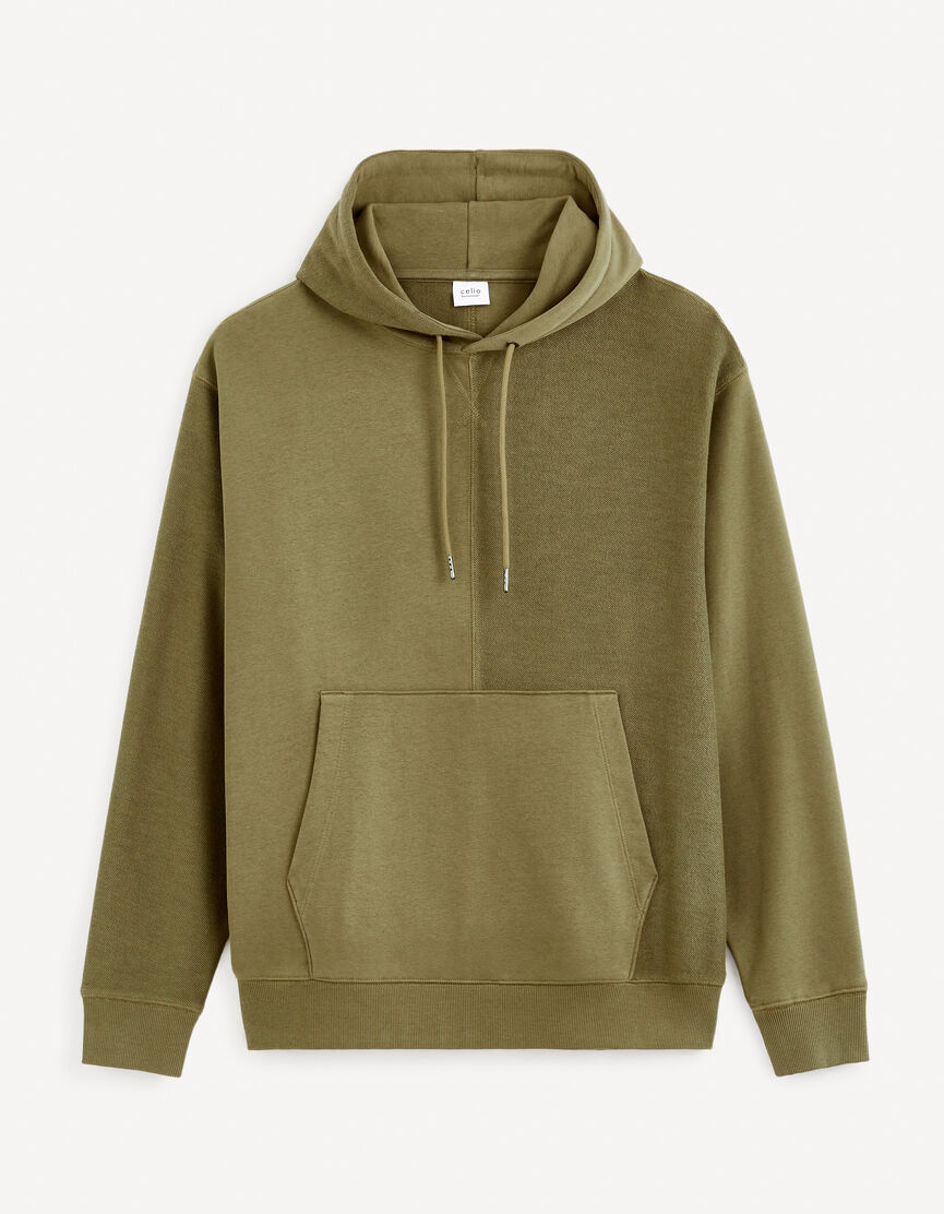 Sudadera Con Capucha Bicolor Caqui Celio Be Normal