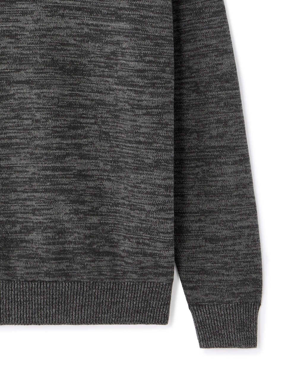 Pull col rond 100% coton - anthracite | celio be normal