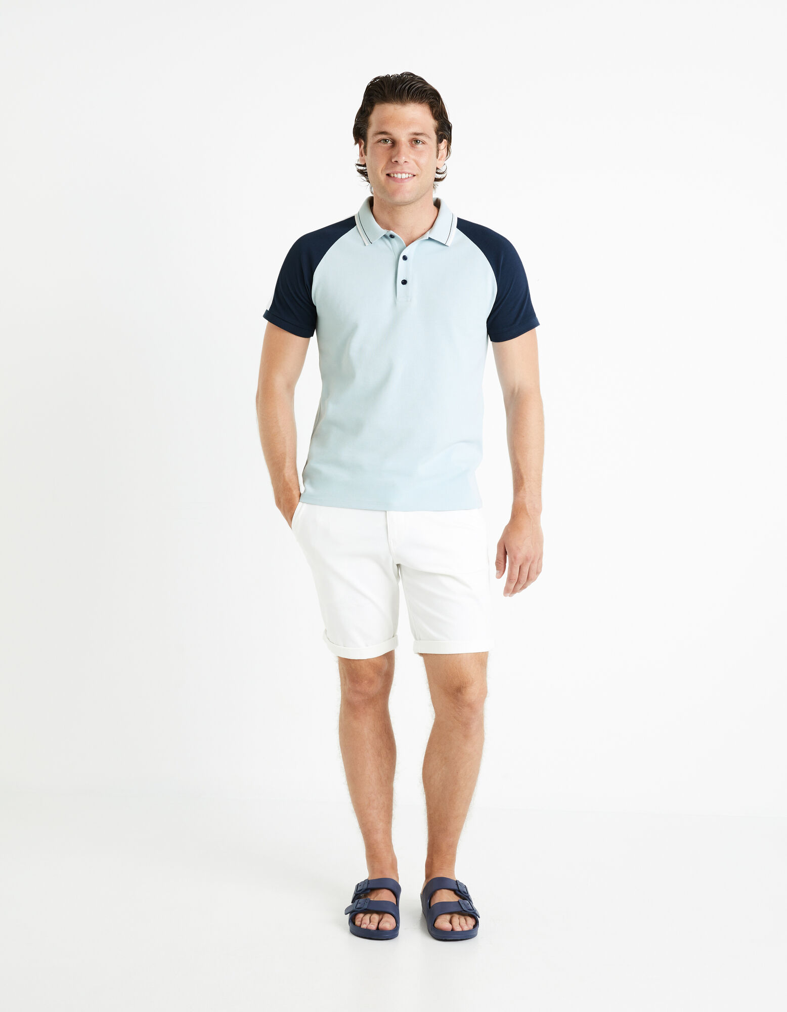 Polo 100 Algodón Azul Claro Celio Be Normal
