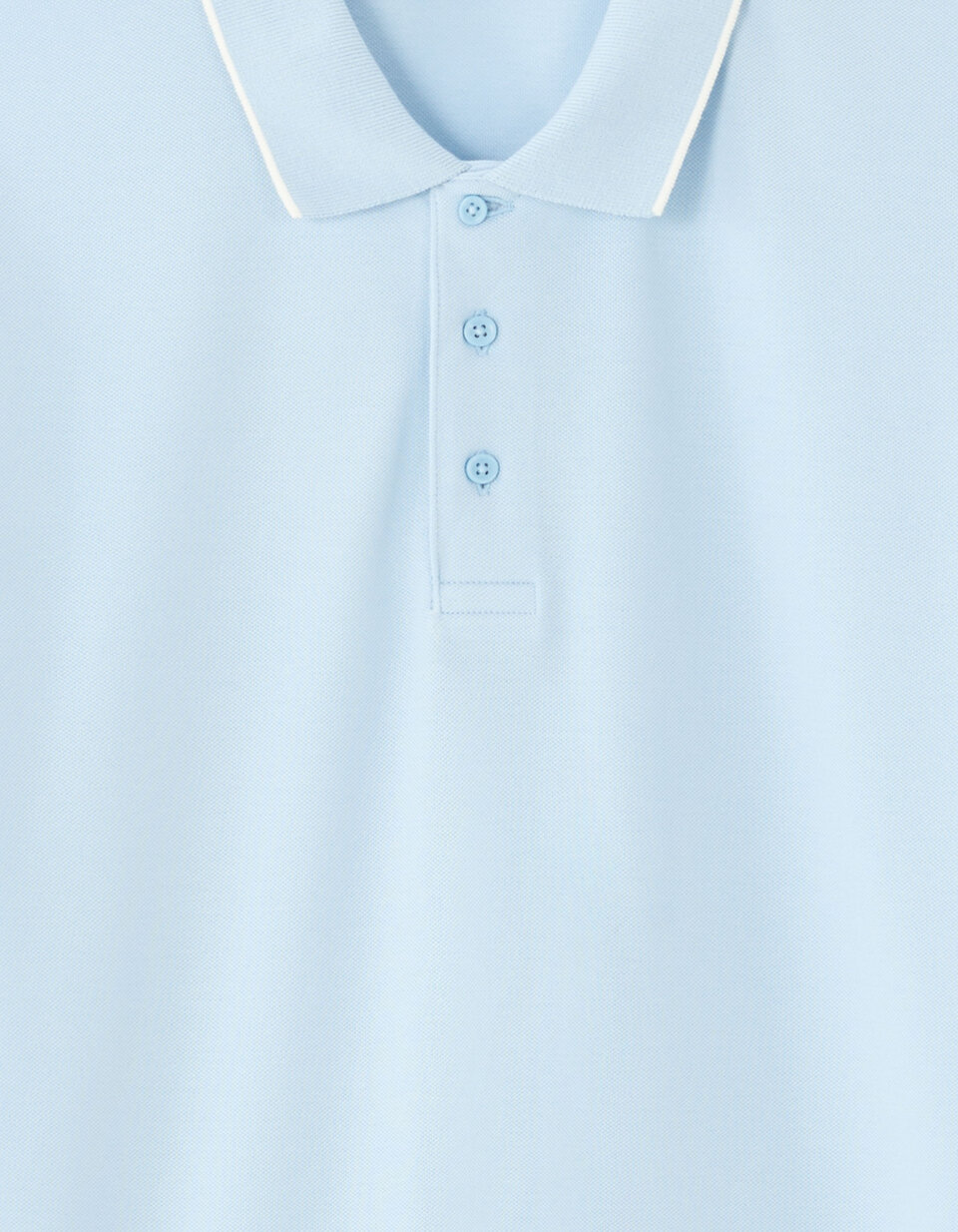 Polo piqué regular 100% coton - bleu clair | celio be normal