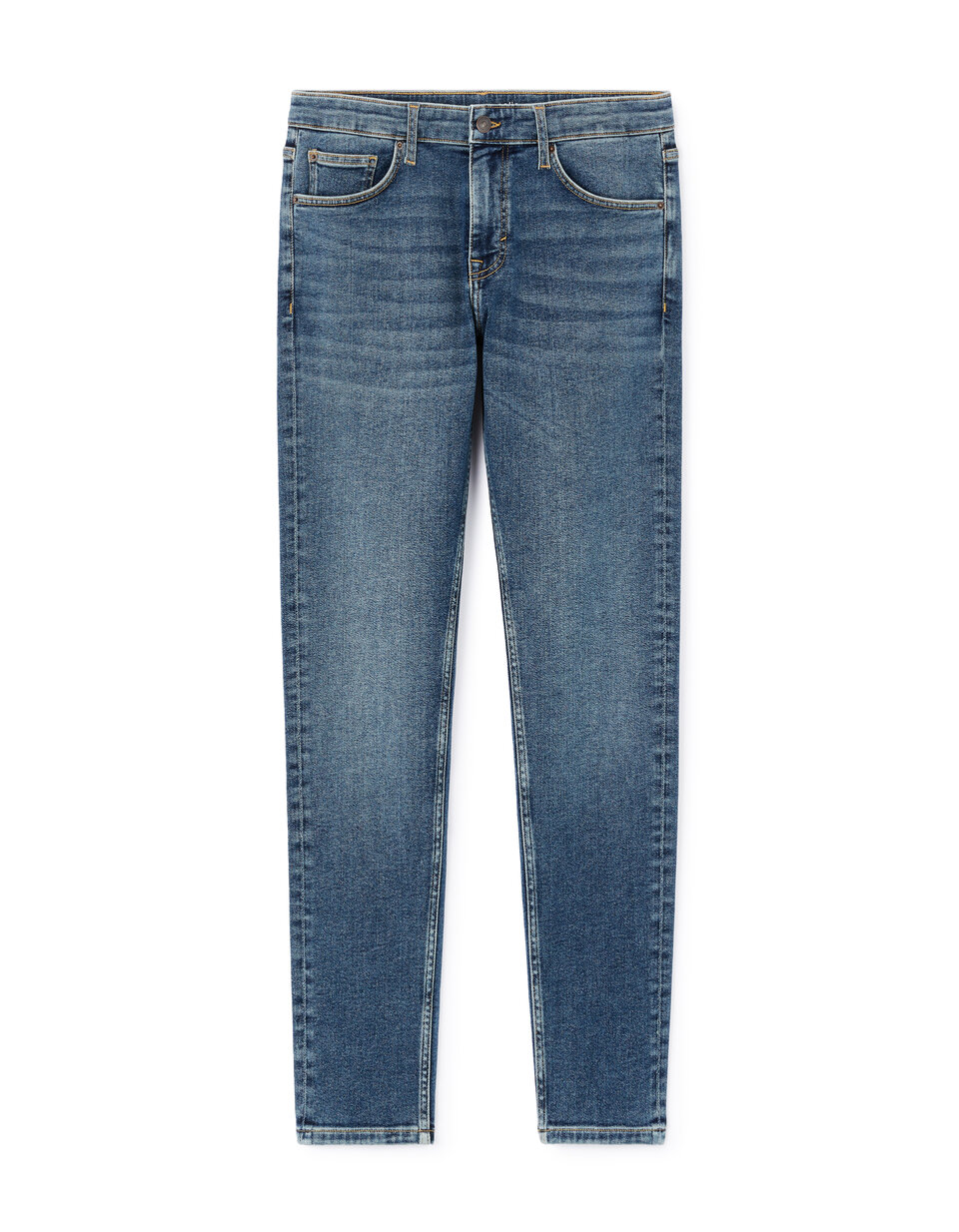 Jean C.25 slim coton stretch 3 longueurs - bleu | celio