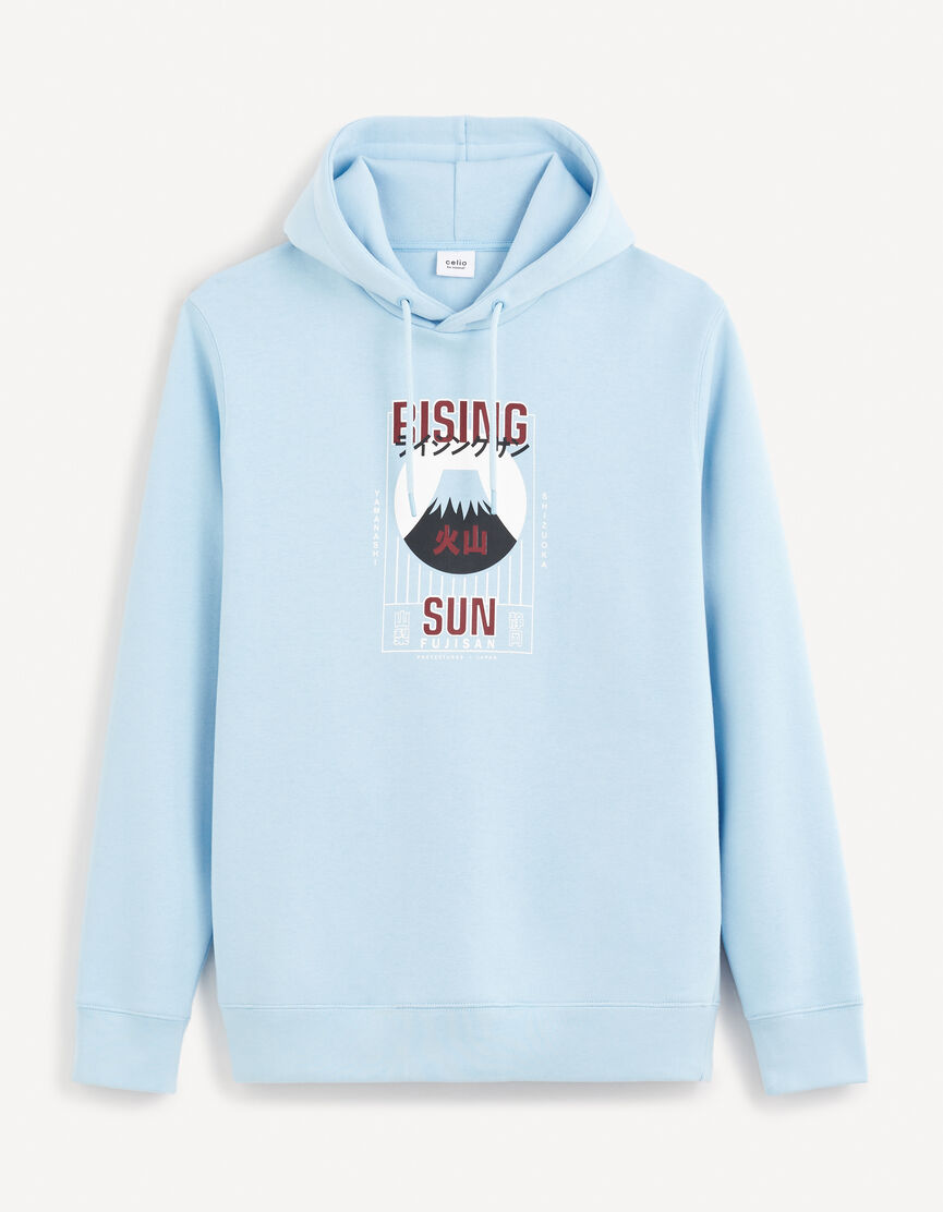 Sudadera Con Capucha Azul Claro Celio Be Normal