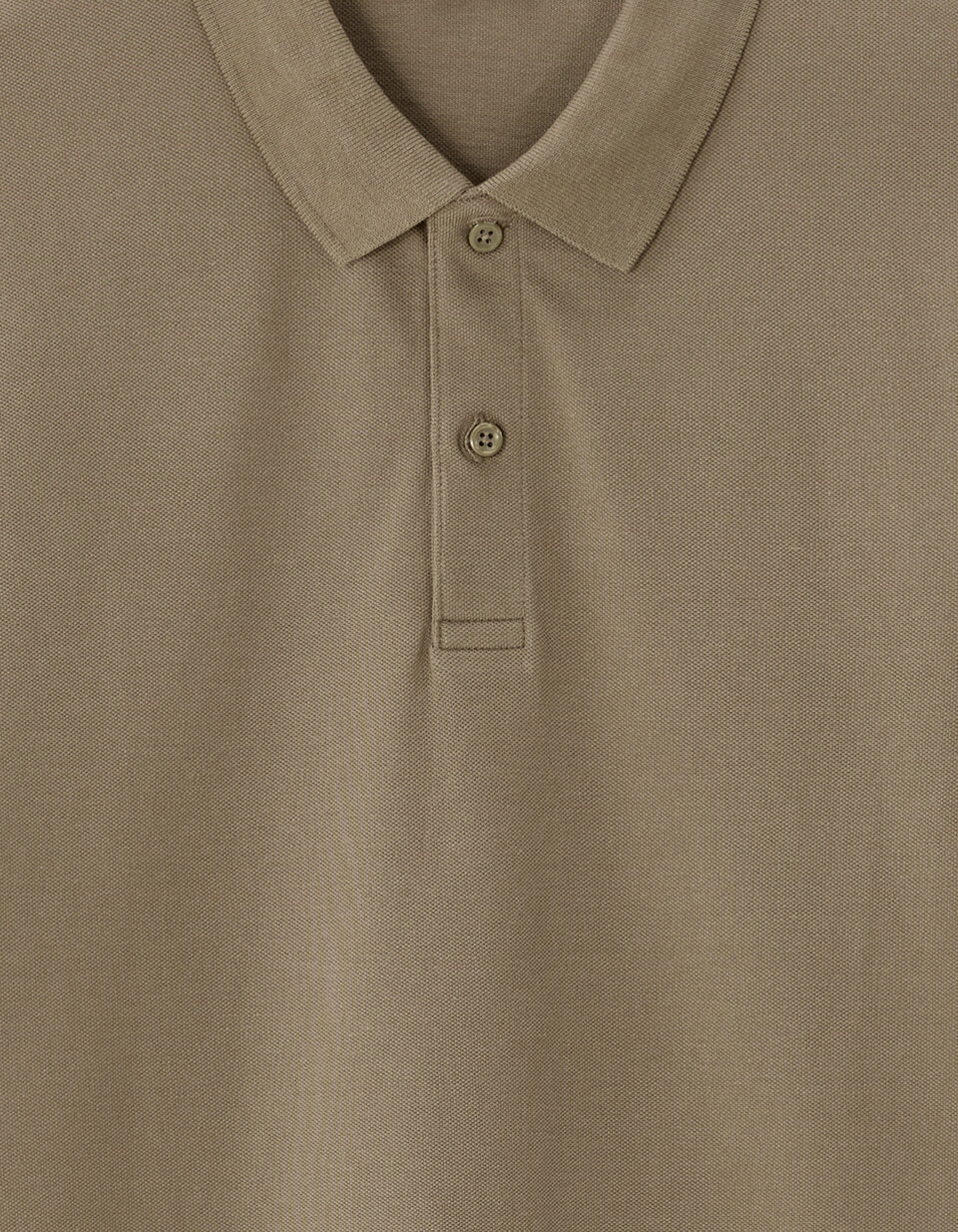 Regular pique polo shirt 100% cotton - taupe | celio be normal