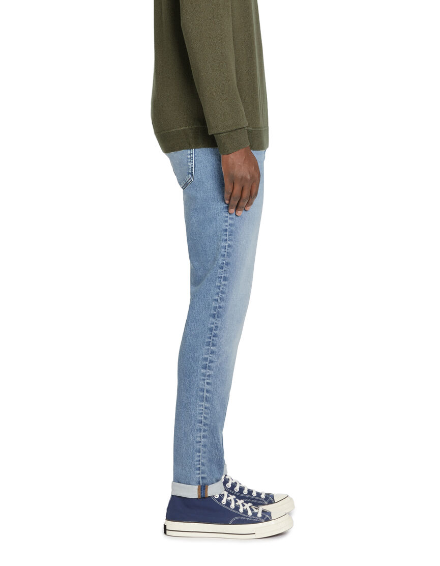 Jean Slim De Algodón Elástico C25 Azul Claro Celio Be Normal