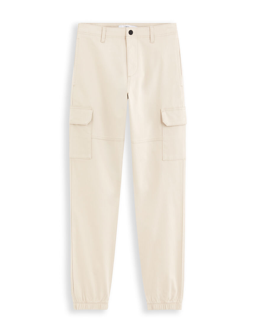 Pantalon cargo slim - beige | celio be normal