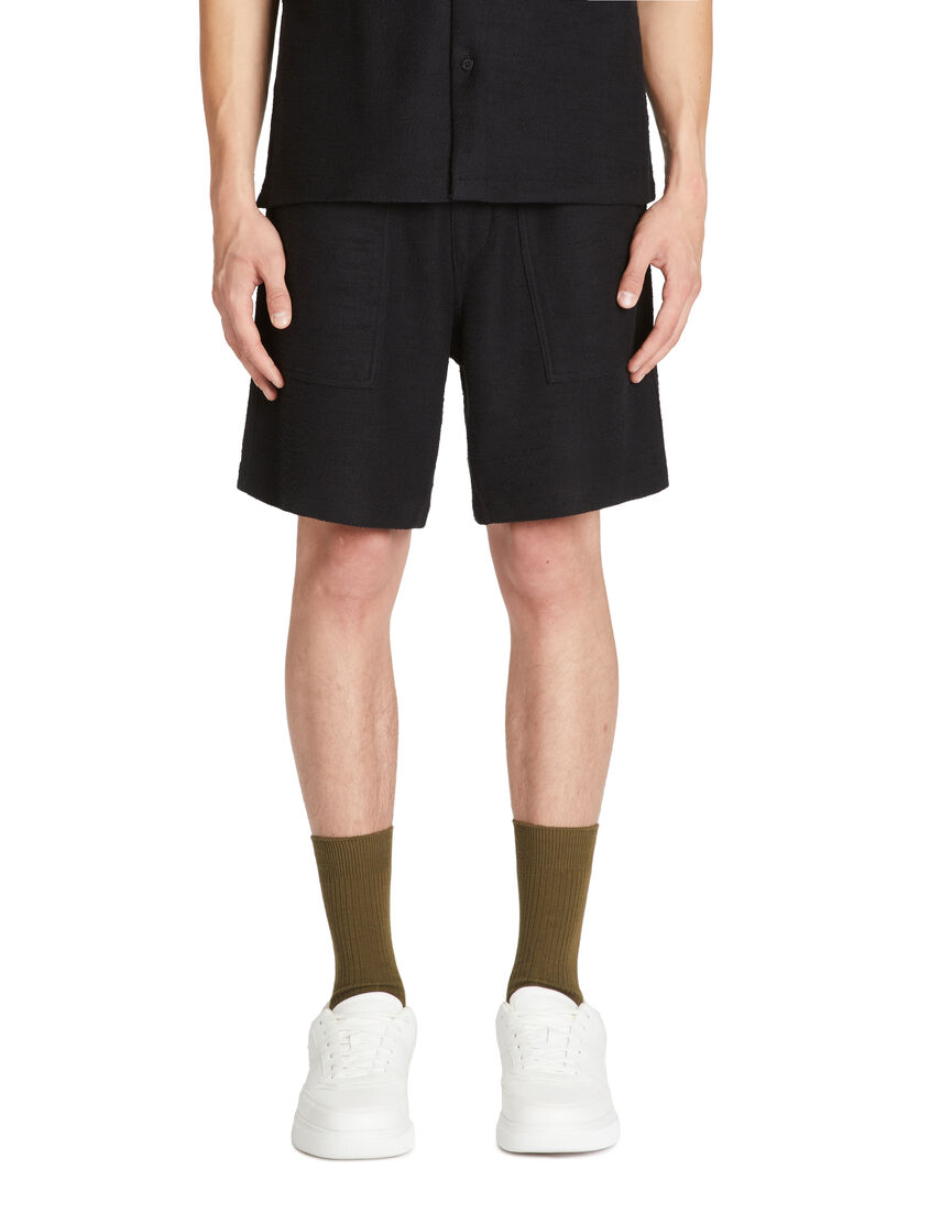 Bermuda coton mélangé - noir | celio be normal