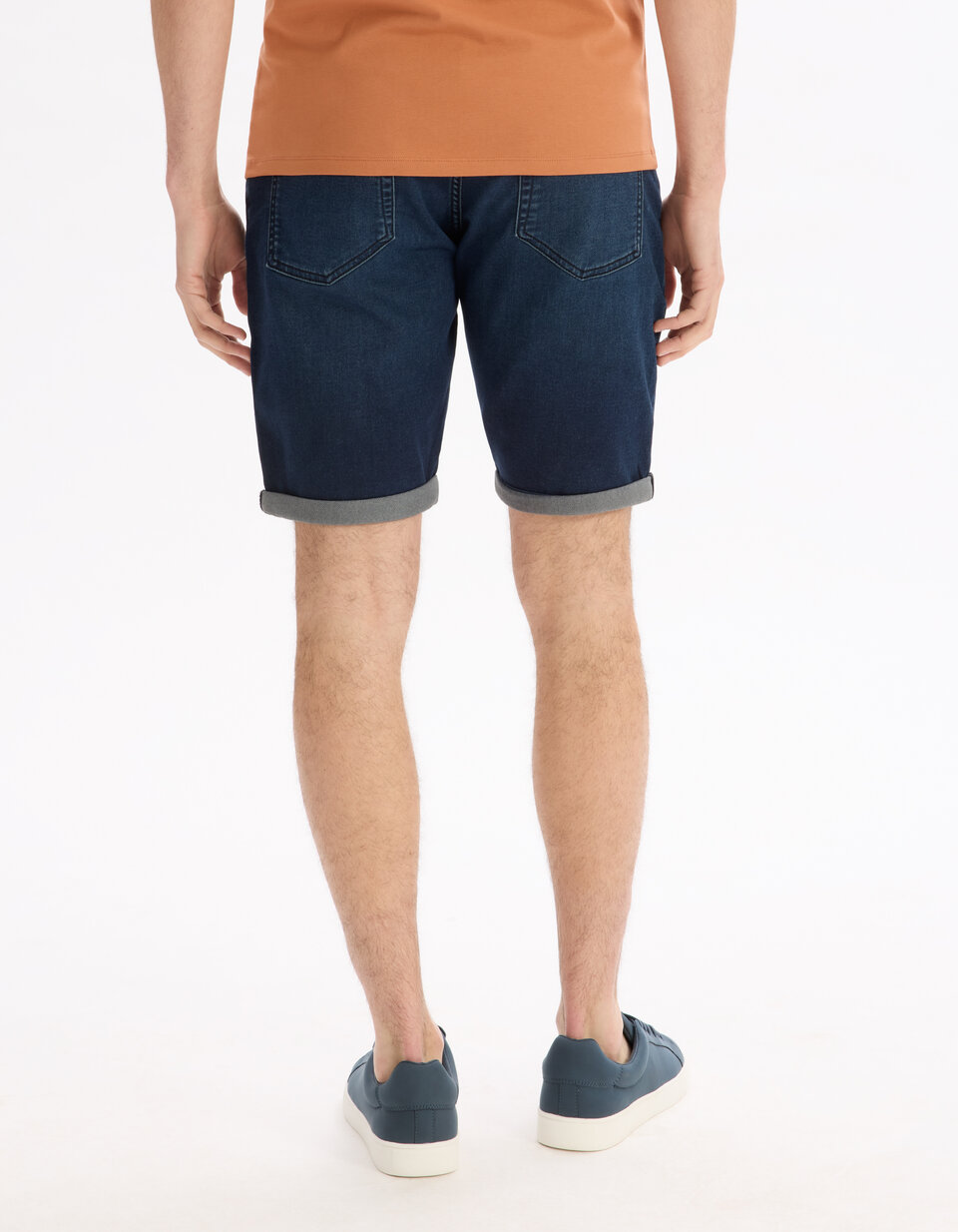 Bermuda straight en jean - marine | celio be normal