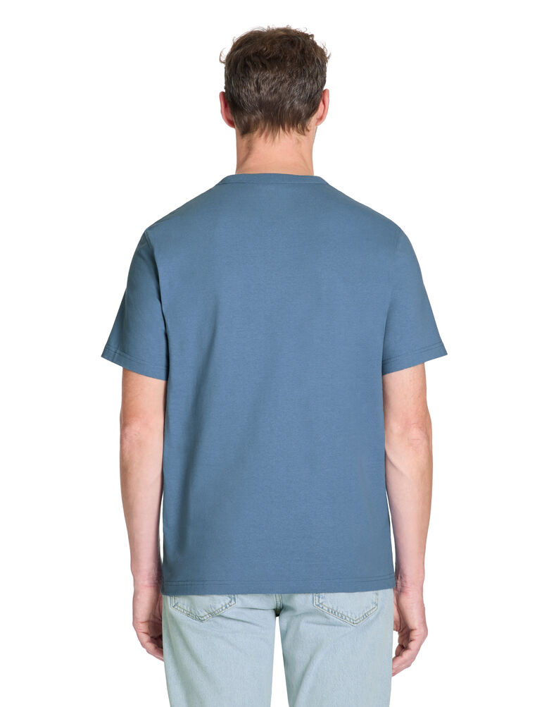Camiseta Boxy De Cuello Redondo 100 Algodón Marino Celio Be Normal