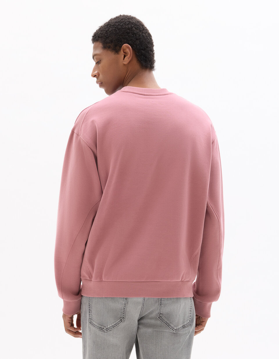 Sweat oversize col rond - rose | celio be normal
