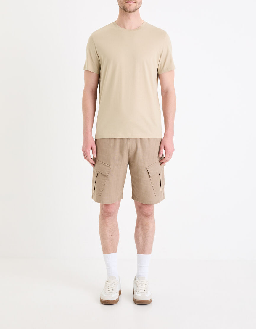 Camiseta De Algodón Con Cuello Redondo Topo Celio Be Normal