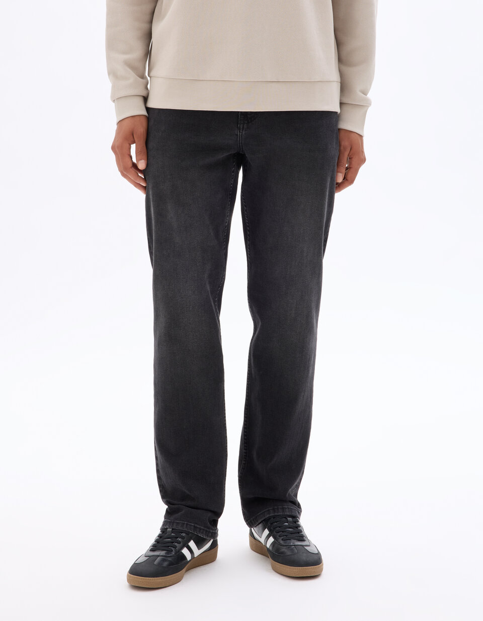 Jean C.5 regular coton stretch 3 longueurs - noir | celio be normal