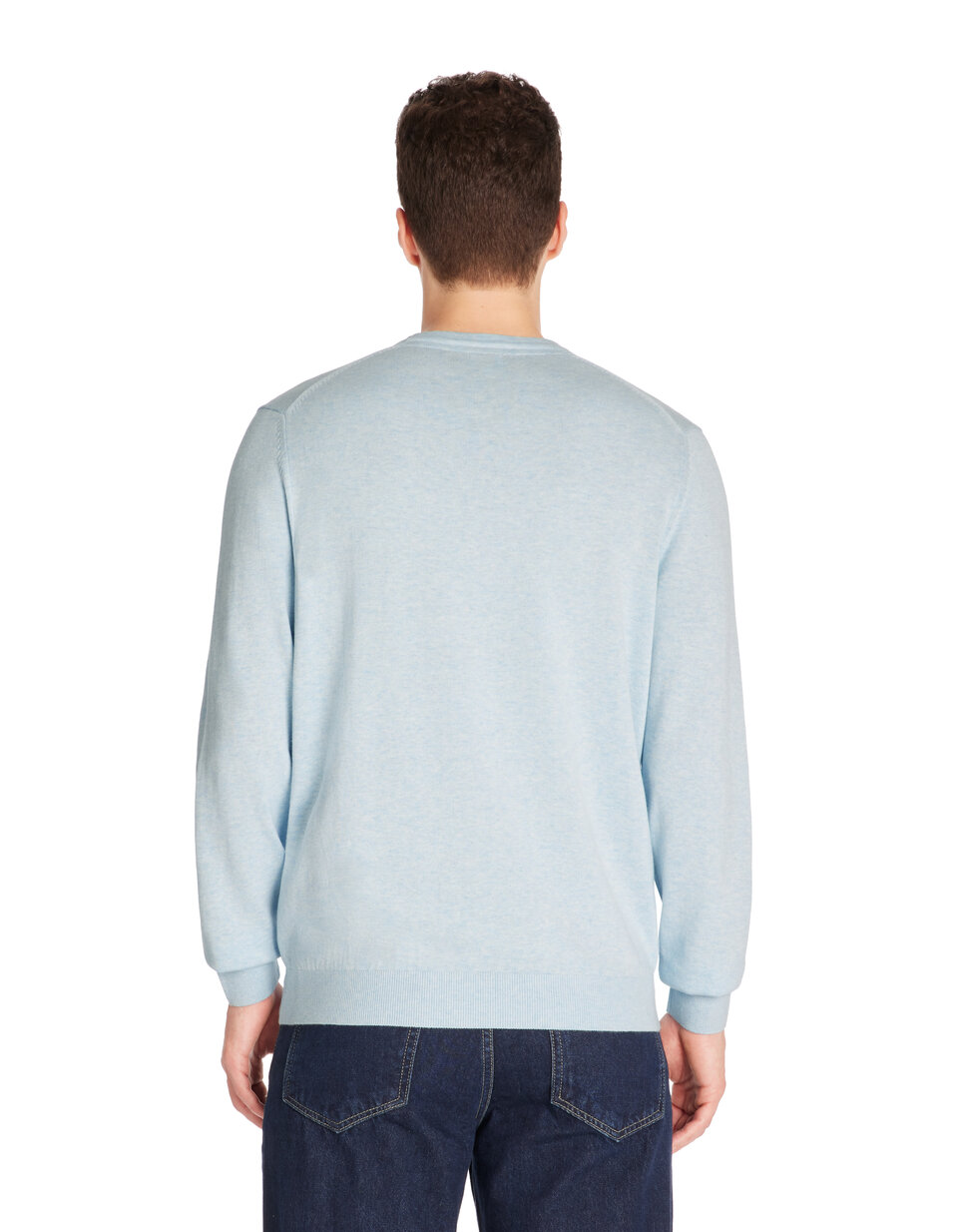 Camisola de Gola Redonda 100% Algodão - Azul Celeste | celio be normal