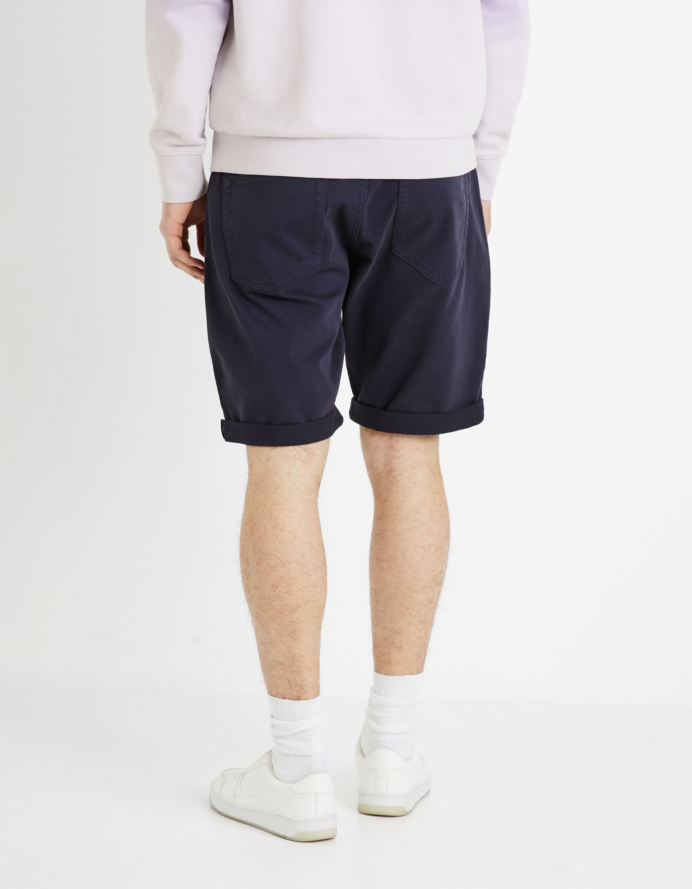 Bermuda coton stretch - marine | celio be normal