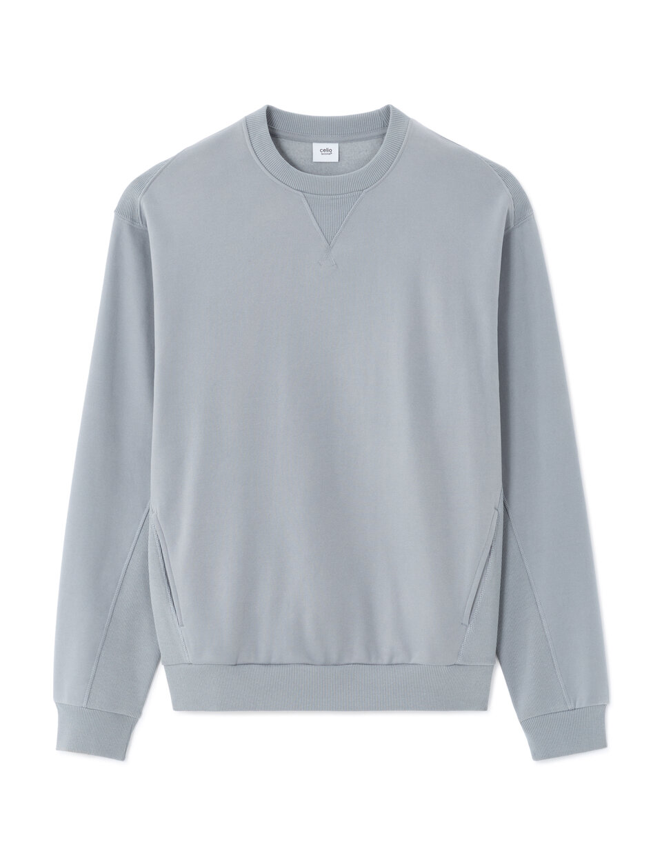 Sudadera oversize cuello redondo - azul | celio be normal