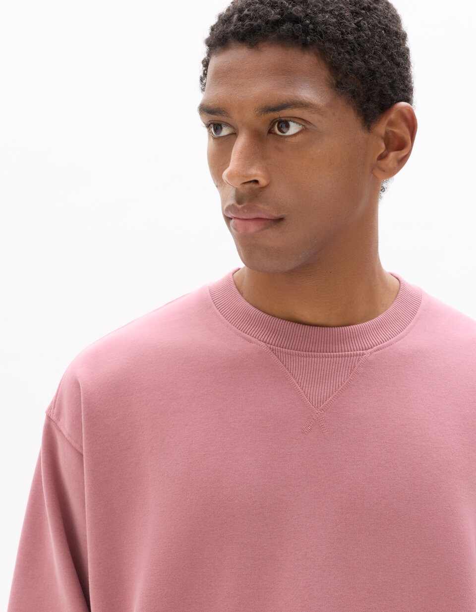 Sweat oversize col rond - rose | celio be normal