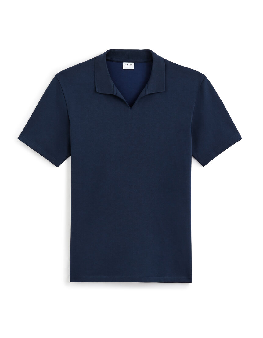 Navy Blue Polo Shirt Men | celio be normal