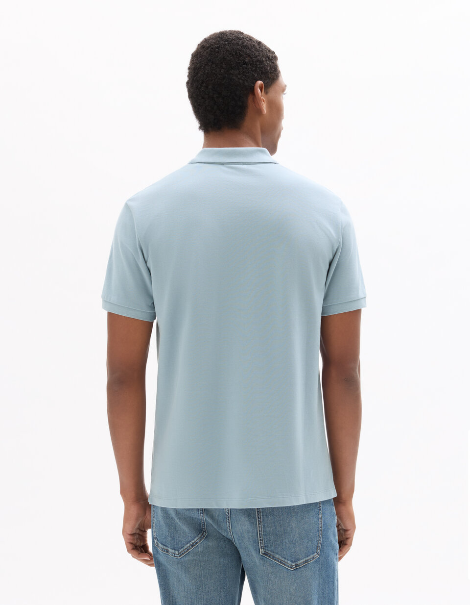 Polo piqué regular 100% algodón - azul | celio be normal