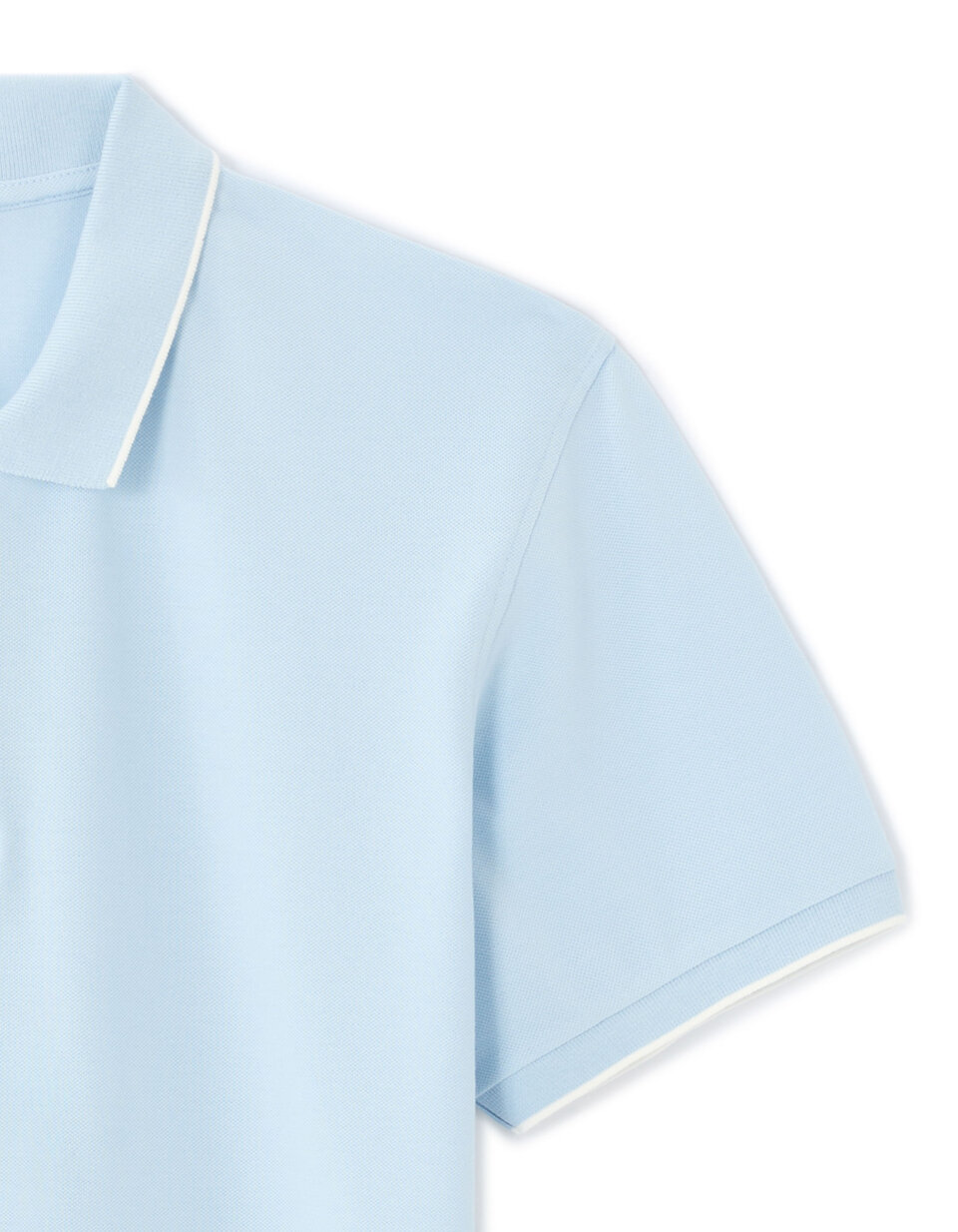 Polo piqué regular 100% coton - bleu clair | celio be normal