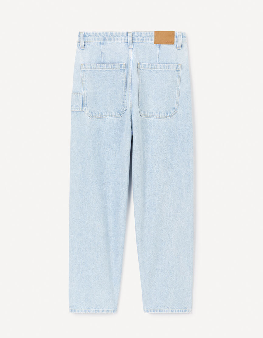 Jean Baggy Encoton C75 Bleu Clair Celio Be Normal