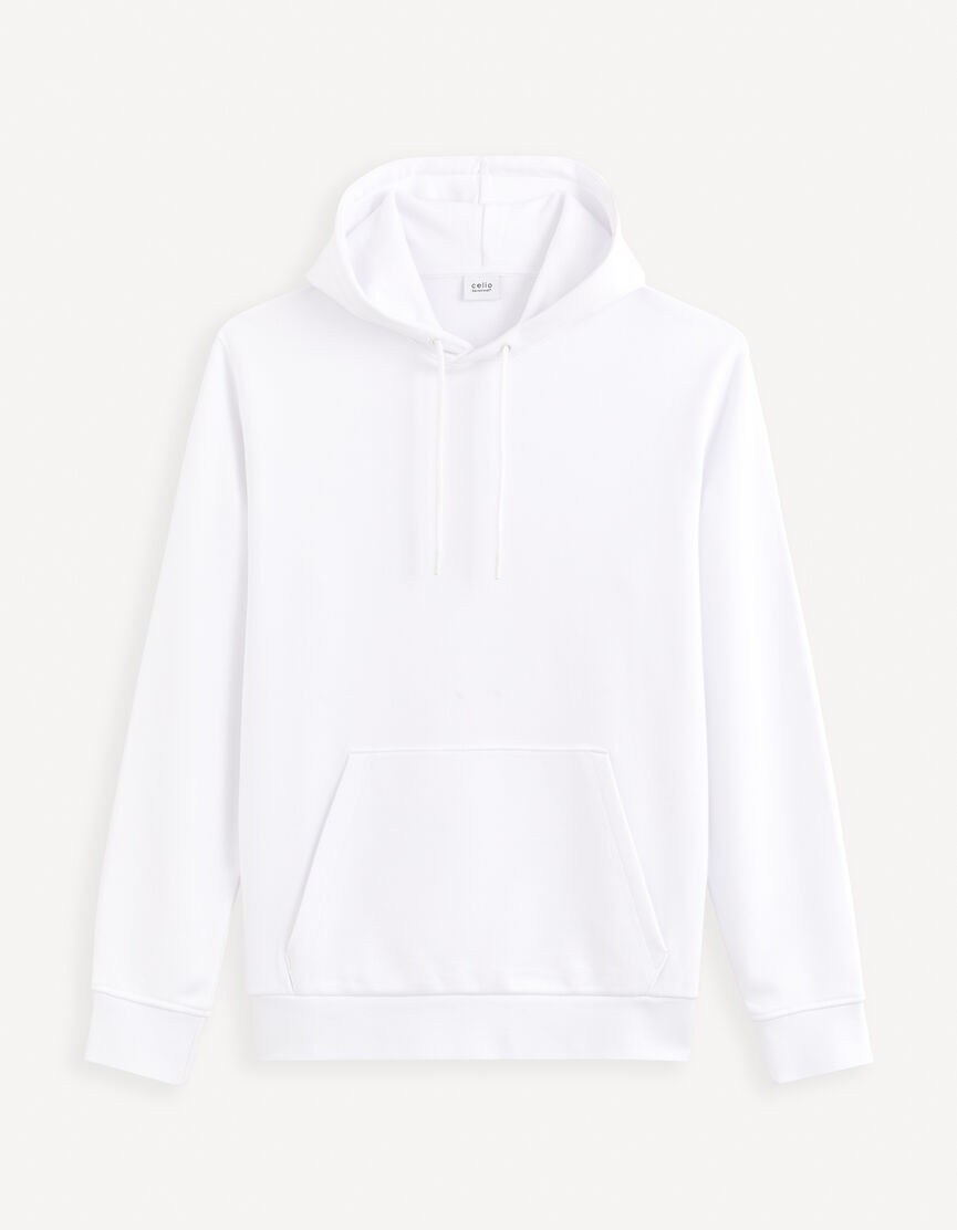 Sudadera Con Capucha De Algodón Blanco Celio Be Normal