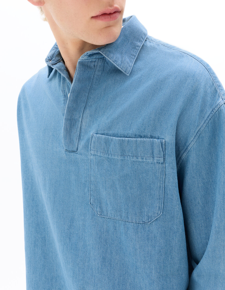 Chemise vareuse en jean - double stone | celio