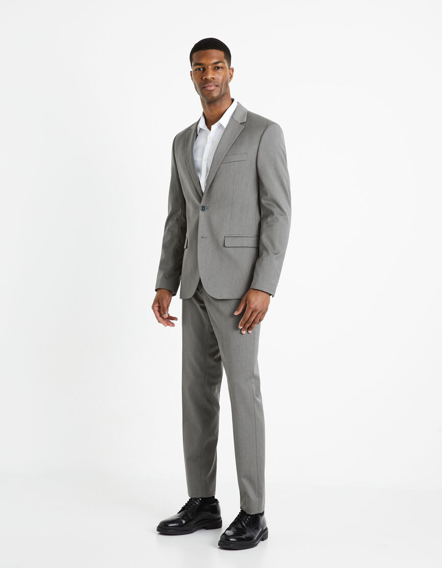 Camisa Extra Slim De Algodón Elástico Blanco Celio Be Normal